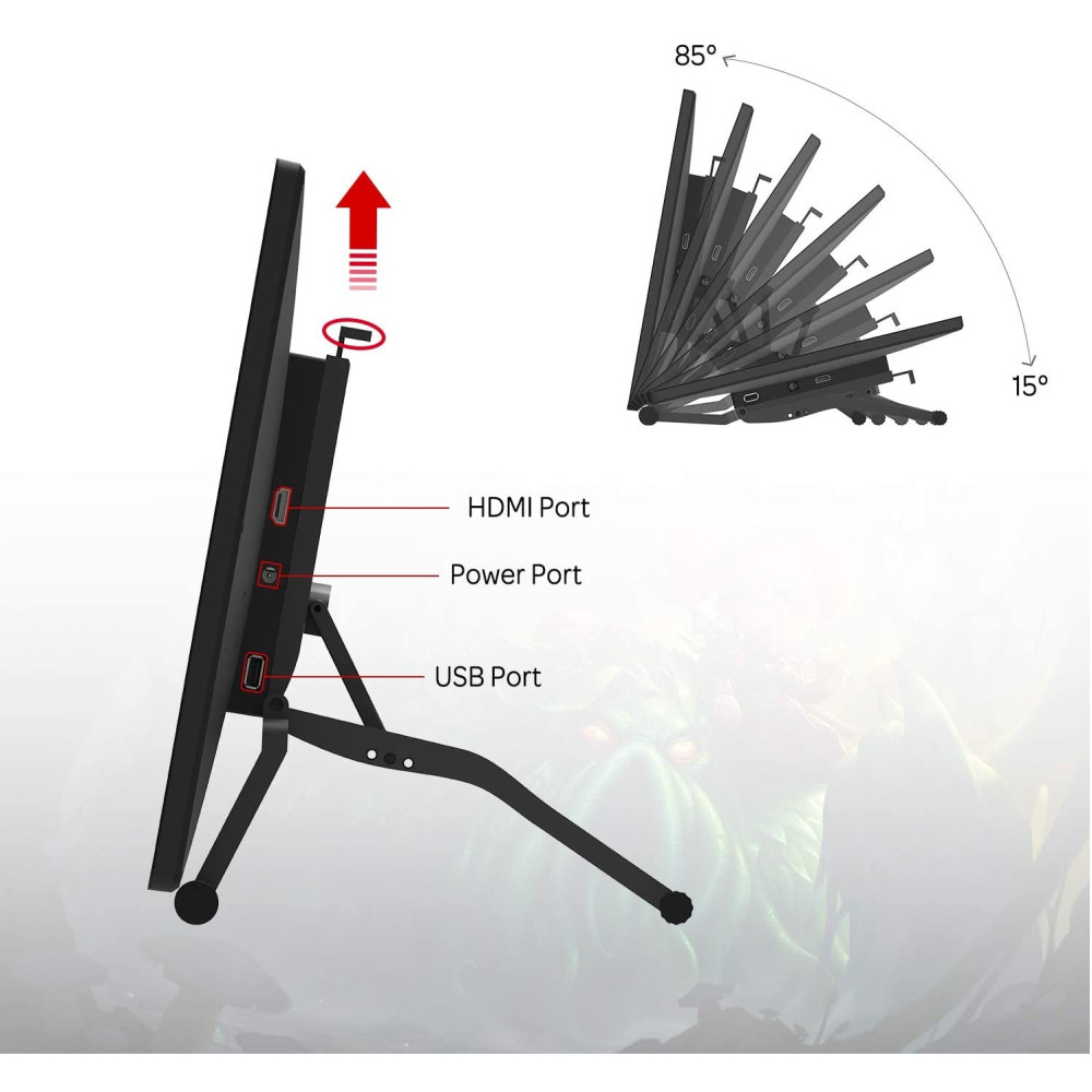 GAOMON PD2200-22 Drawing Tablet: Full HD, Tilt Pen, for Pros