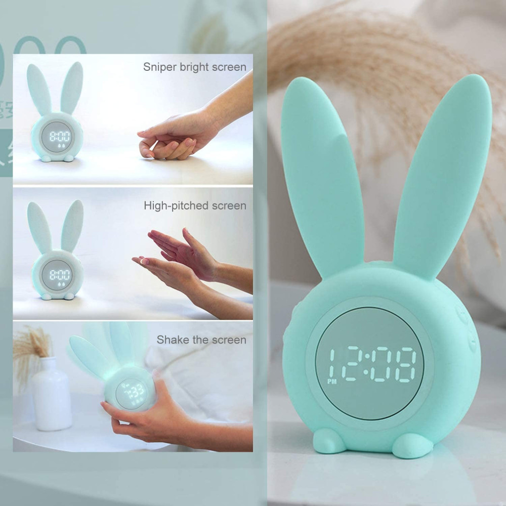 Homealexa Kids Rabbit Night Light: Touch & Remote Control