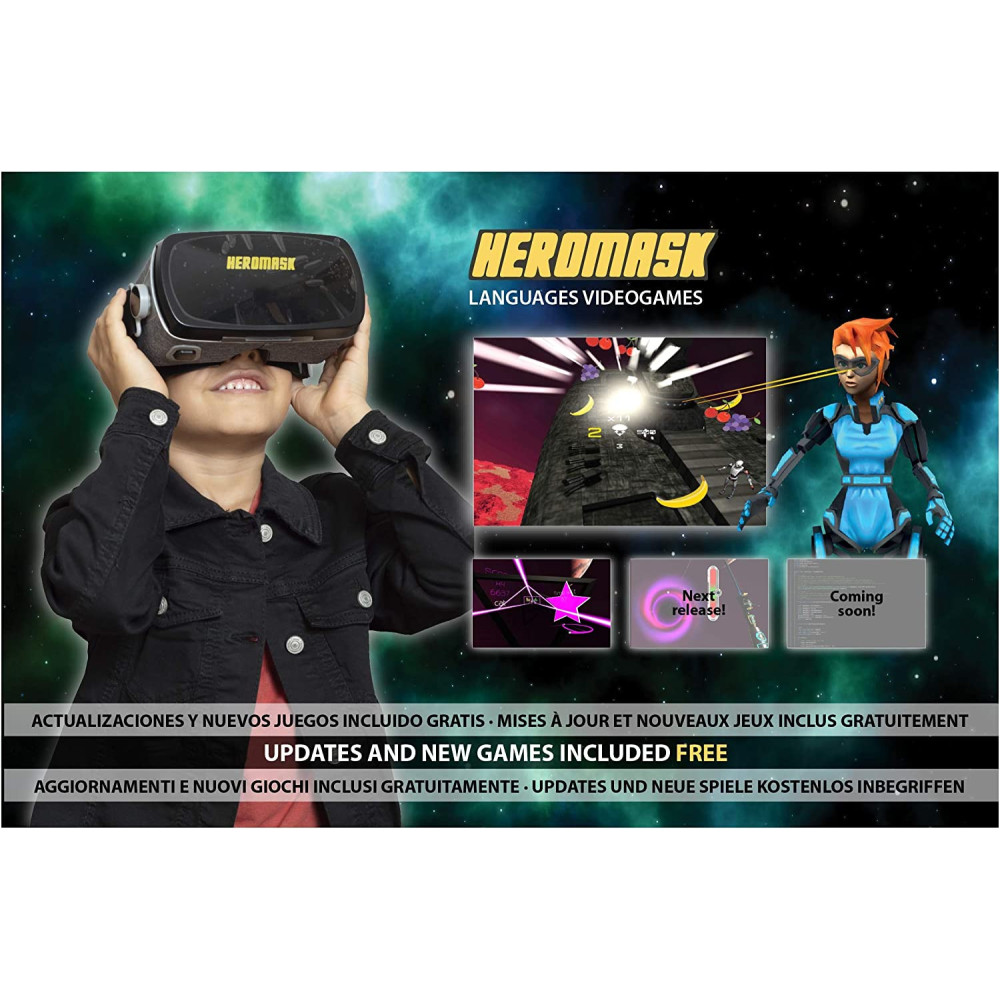 Heromask VR Headset for Kids - Learn Languages with Fun & Immersion