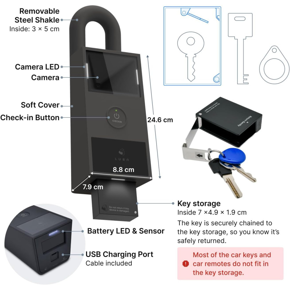 LTE Smart Key Lock Box: Outdoor QR Access & Weatherproof