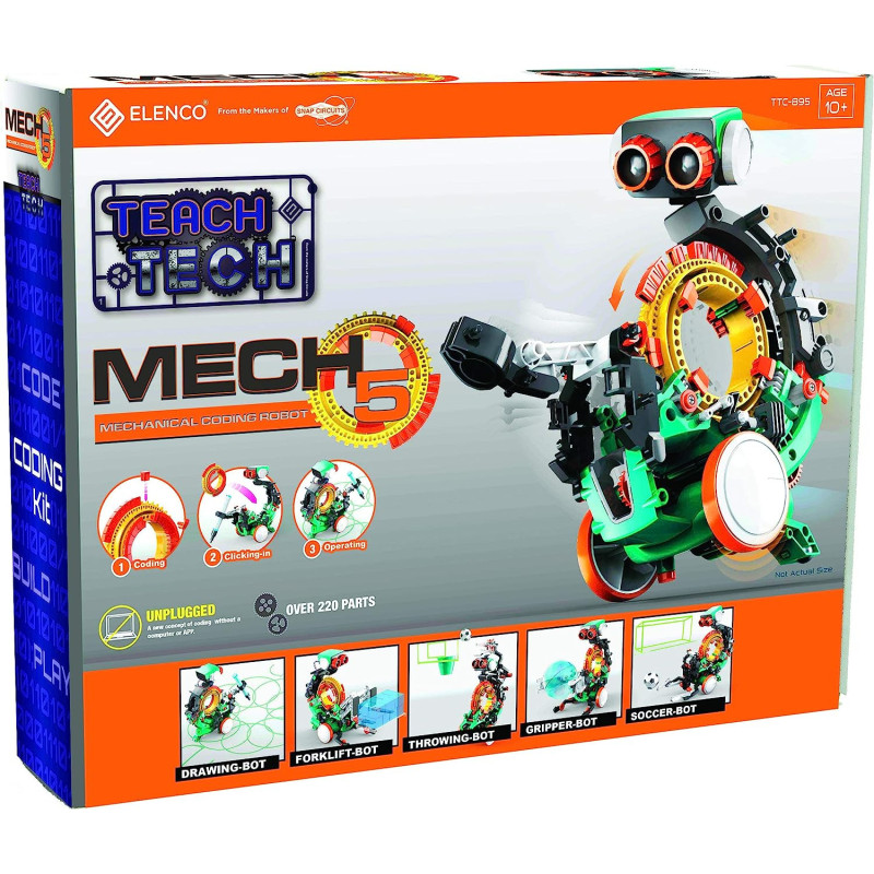Snap Circuits Teach Tech Mech 5: Innovative Coding Robot for Kids