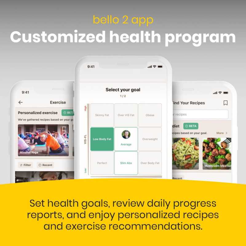 Bello 2 + FITTO: Comprehensive Body and Muscle Management System