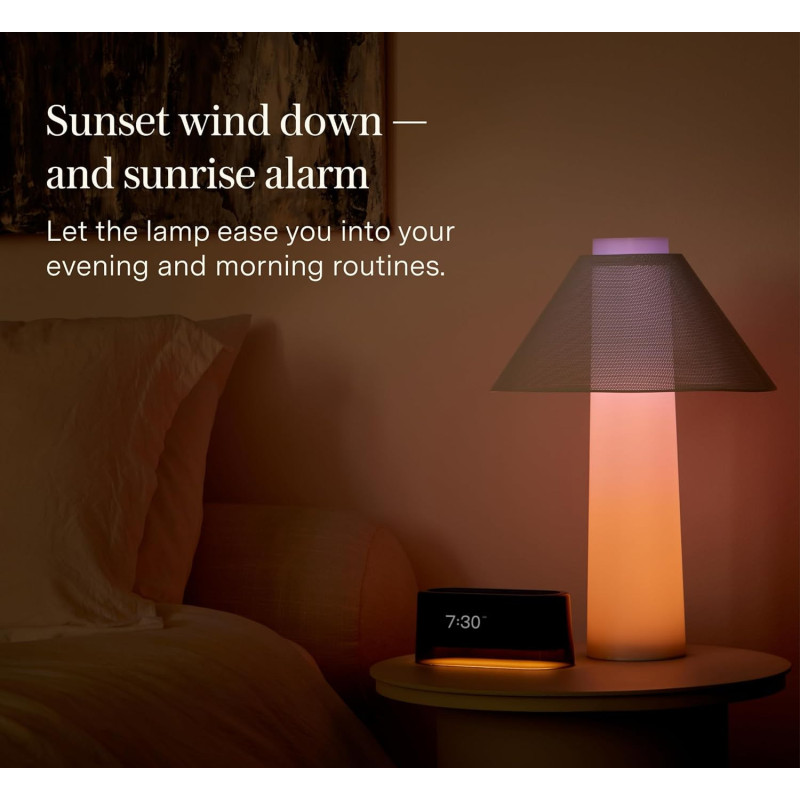 Loftie Smart Lamp: Sunrise Alarm Multi Colors Sleep Aid