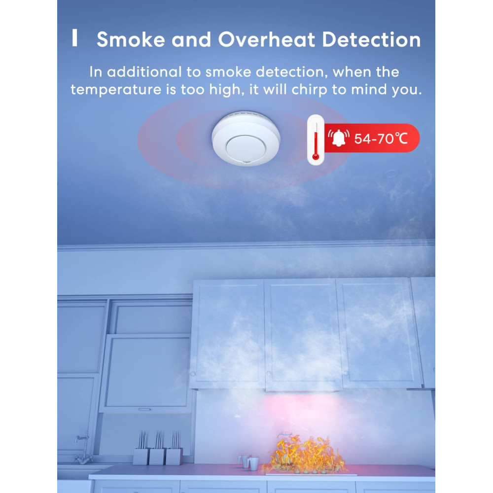 Meross Smart Smoke Alarm with Hub: Real - Time Alerts and Safety
