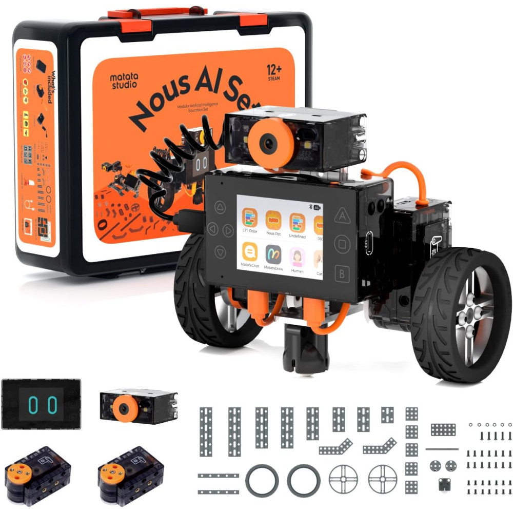 EN: STEM Coding Robot for Kids 12+: Build & Code Your Own AI