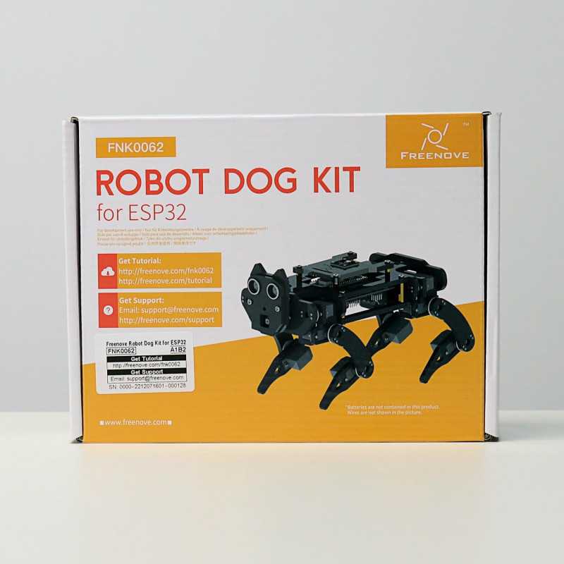 Smart Robot Dog Kit with Camera, Sensors, and Wireless Control