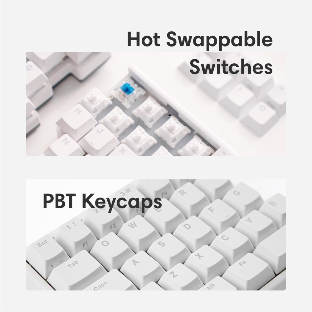 Wireless Ergonomic Split Mechanical Keyboard - Compact, Tactile, Hot ...