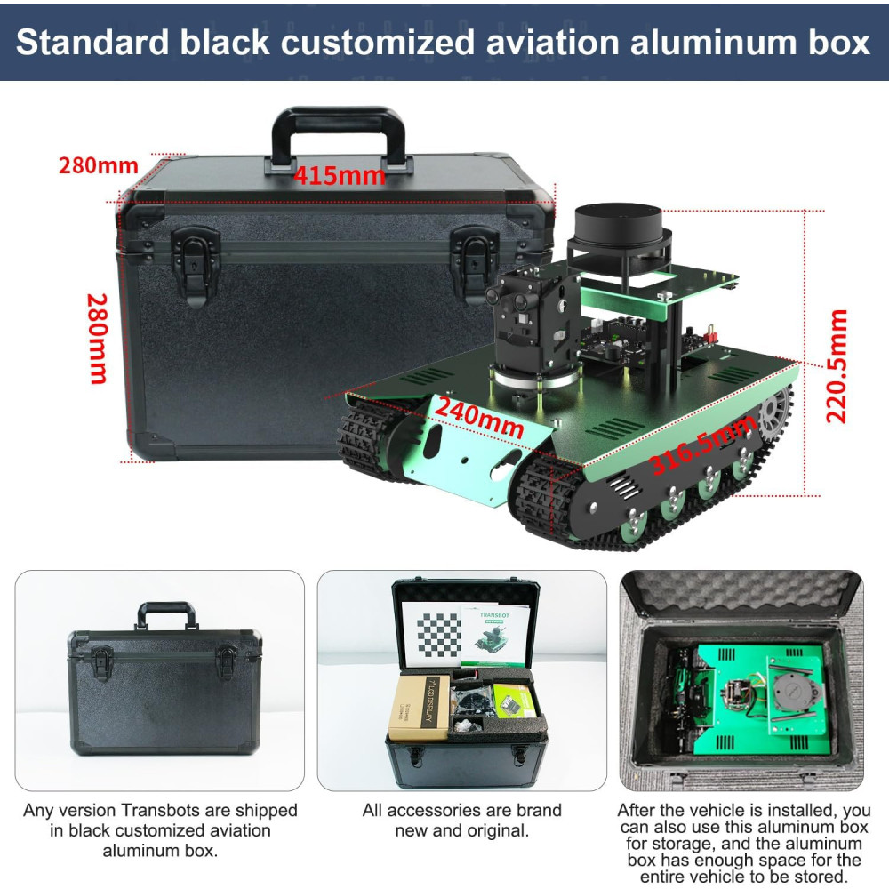 Yahboom AI Robot Kit with Jetson Nano, Radar & Touch Screen – Smart ...