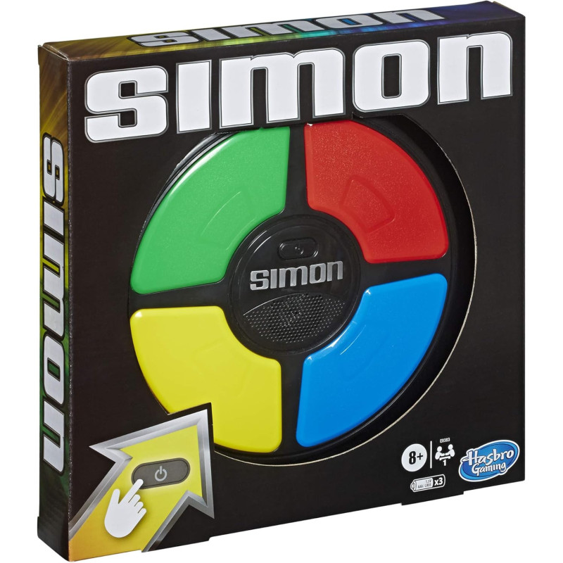 Hasbro Simon Handheld Memory Game with Lights & Sounds for Kids 8+