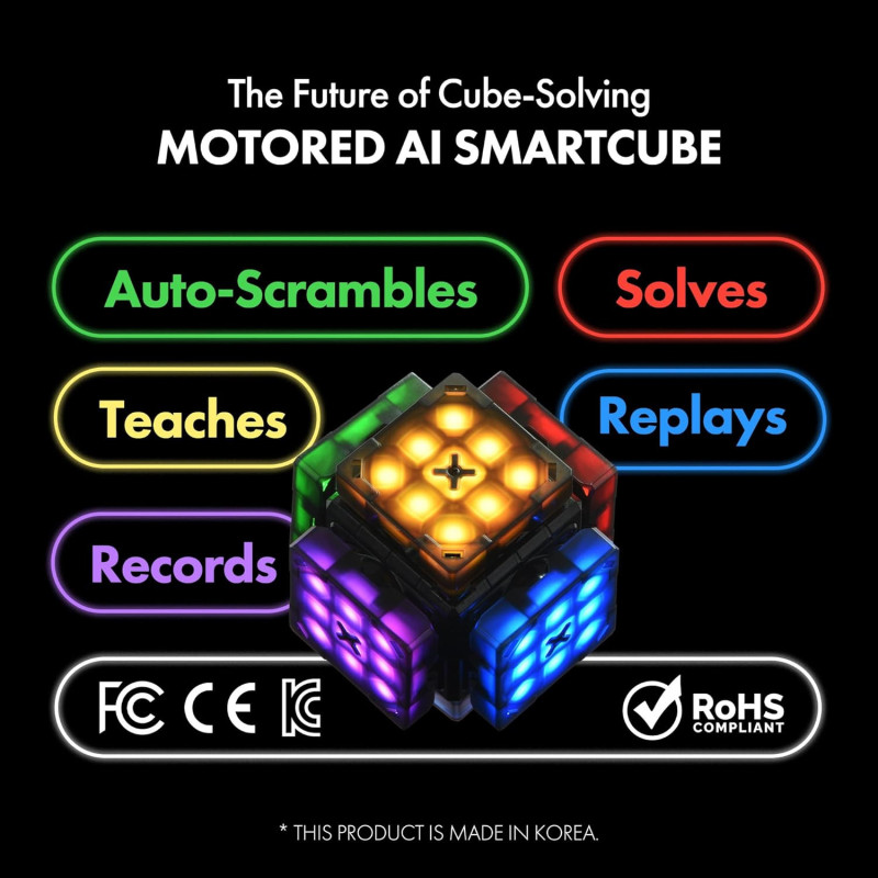Connect Cube AI : Rubik's Cube Intelligent avec Musique & 10 Puzzles
