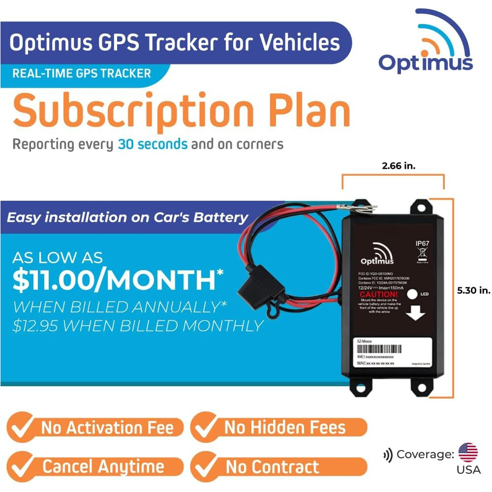 Optimus Wired GPS Tracker for Vehicles – Easy Install & Low-Cost Plans