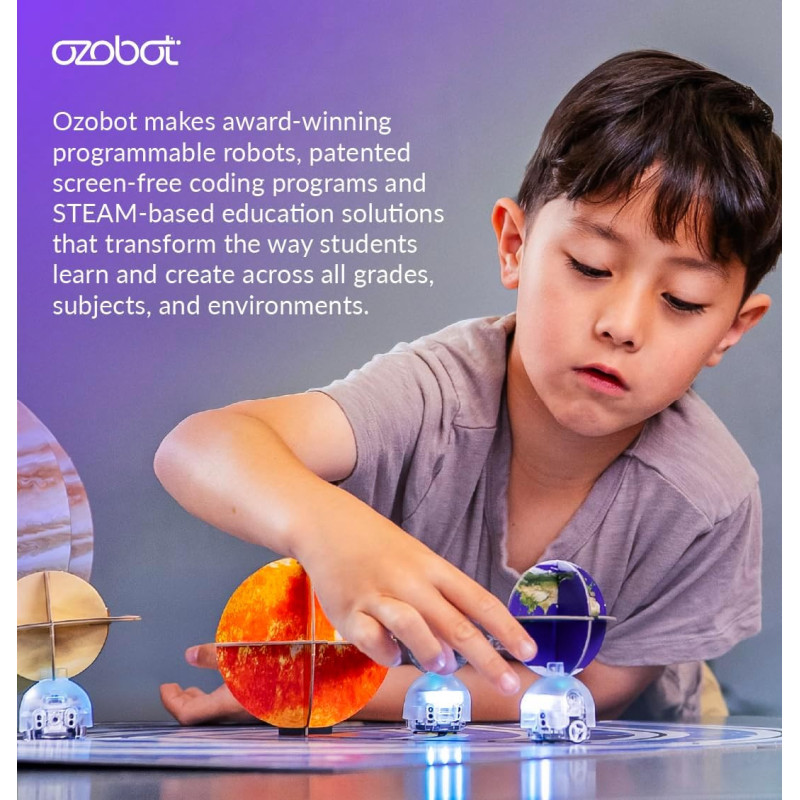 Evo Classroom Kit: 12 Interactive Coding Robots for Kids 5+ with STEAM Lessons