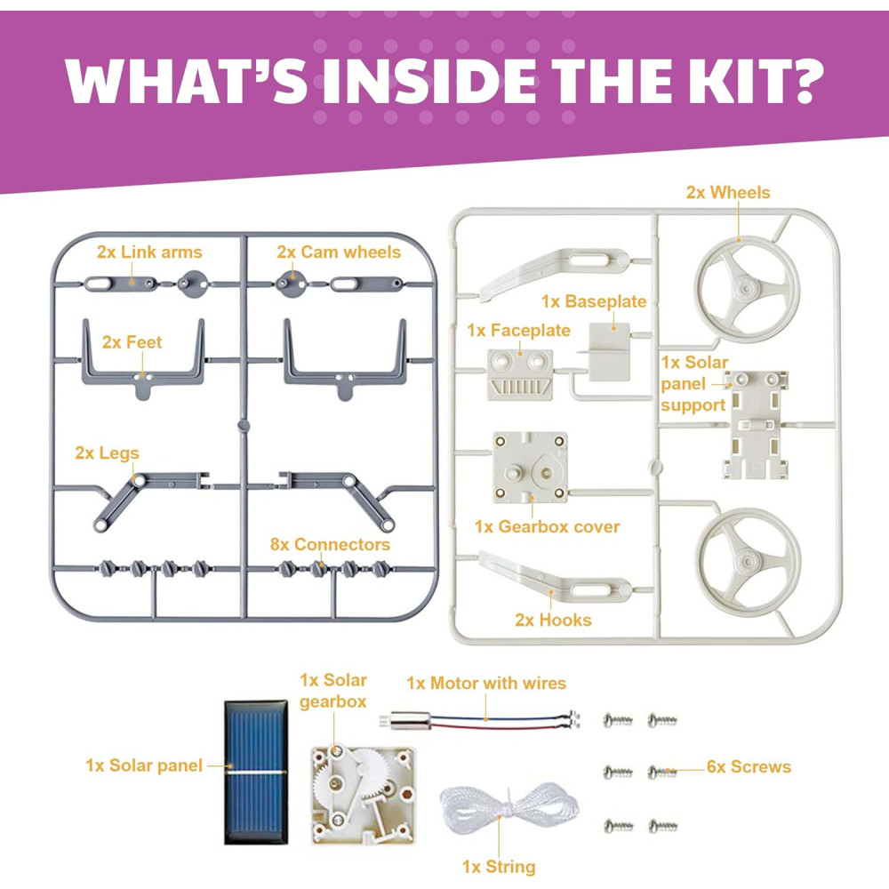 Green Science 3-in-1 Solar Robot Kit - STEM Educational Toy for Kids