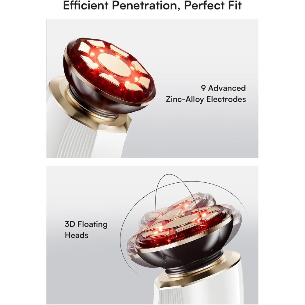 INIA 3-in-1 Red Light Therapy Device for Face & Neck Skin Firming