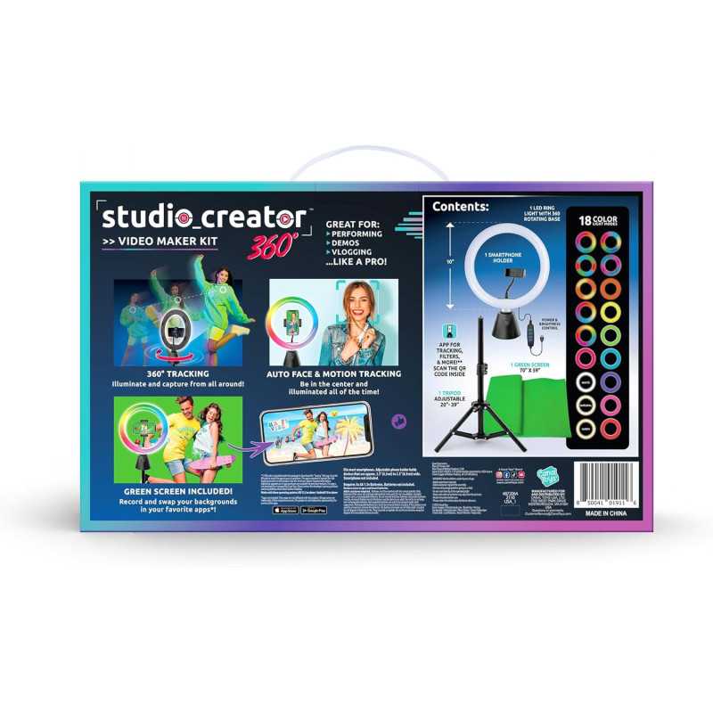 Canal Toys Studio Creator 360 Kit with Green Screen, Tripod & Light Ring